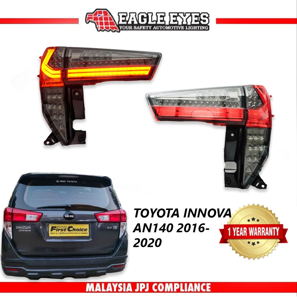 TOYOTA INNOVA AN140 2016-2020 LED SEQUENTIAL SIGNAL SMOKE TAILLAMP ...