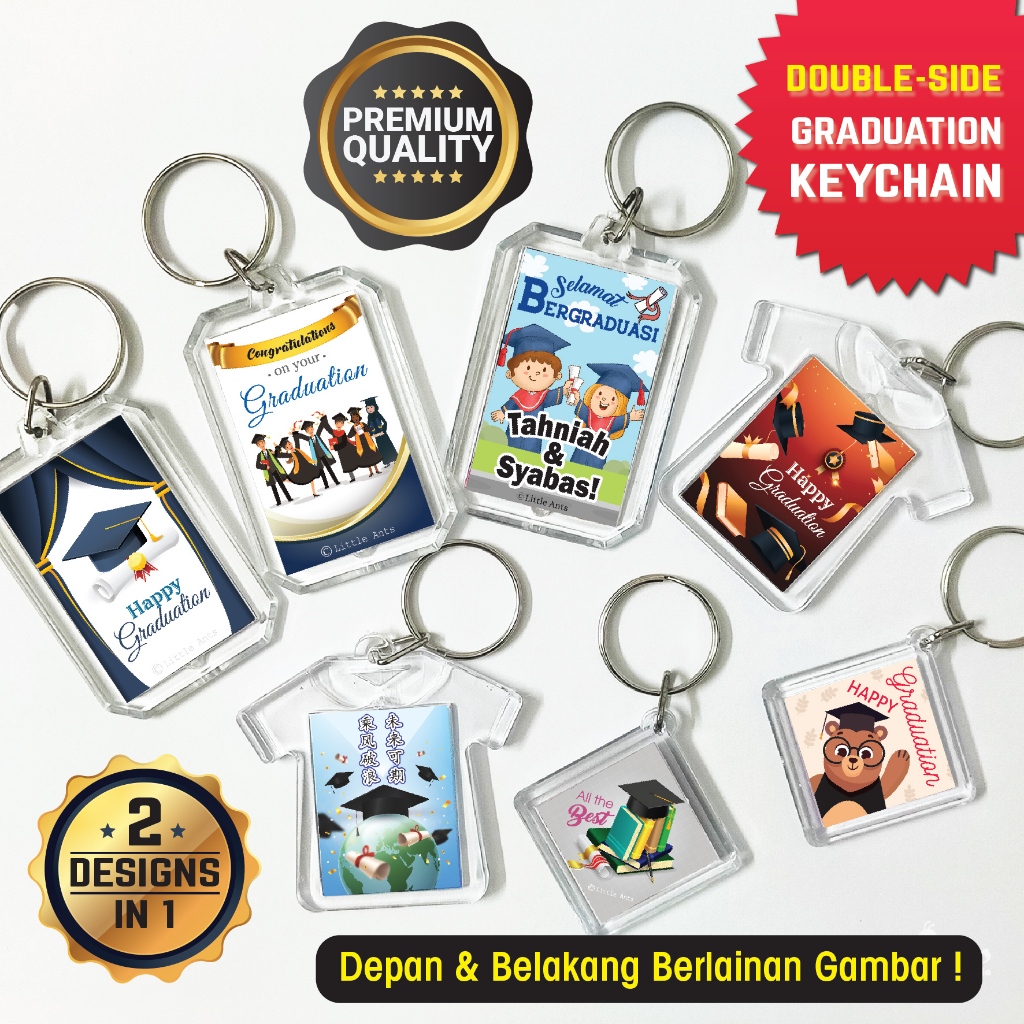HAPPY GRADUATION [READY-MADE KEYCHAIN ] Hadiah Graduan Majlis ...