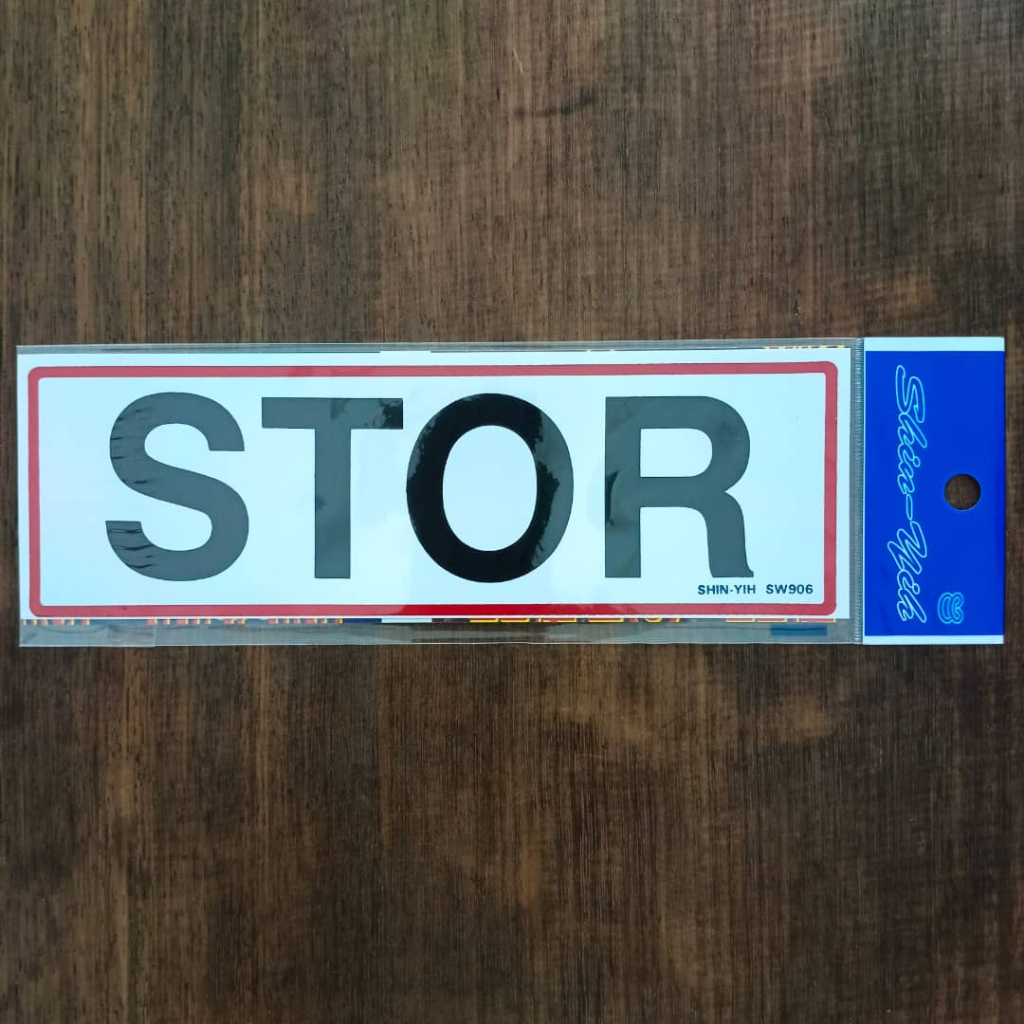 Office Sticker / Sticker Sign Board SW906 STOR 3" x 9" | Shopee Malaysia