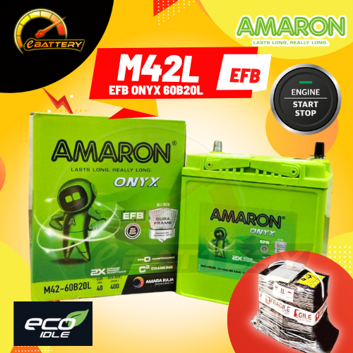 [Offer] M42 M42L M42R Amaron EFB ONYX 60B20L 60B20R Car Battery Bateri Kereta | Myvi Advance ...