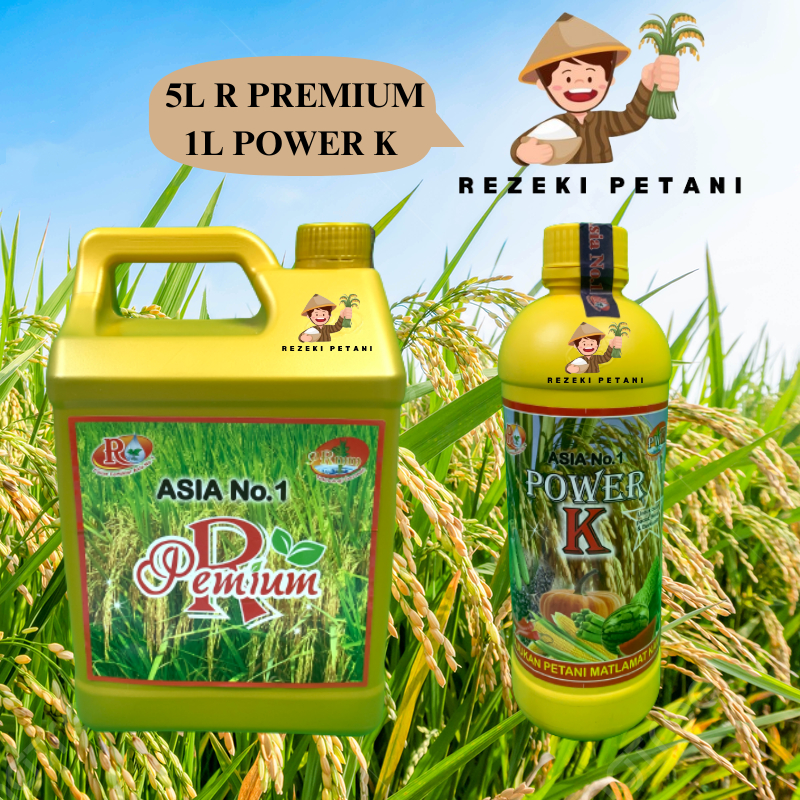 5L R PREMIUM FREE 1L POWER K ASIA NO 1 Baja Buah/Vitamin Padi/Baja Padi ...