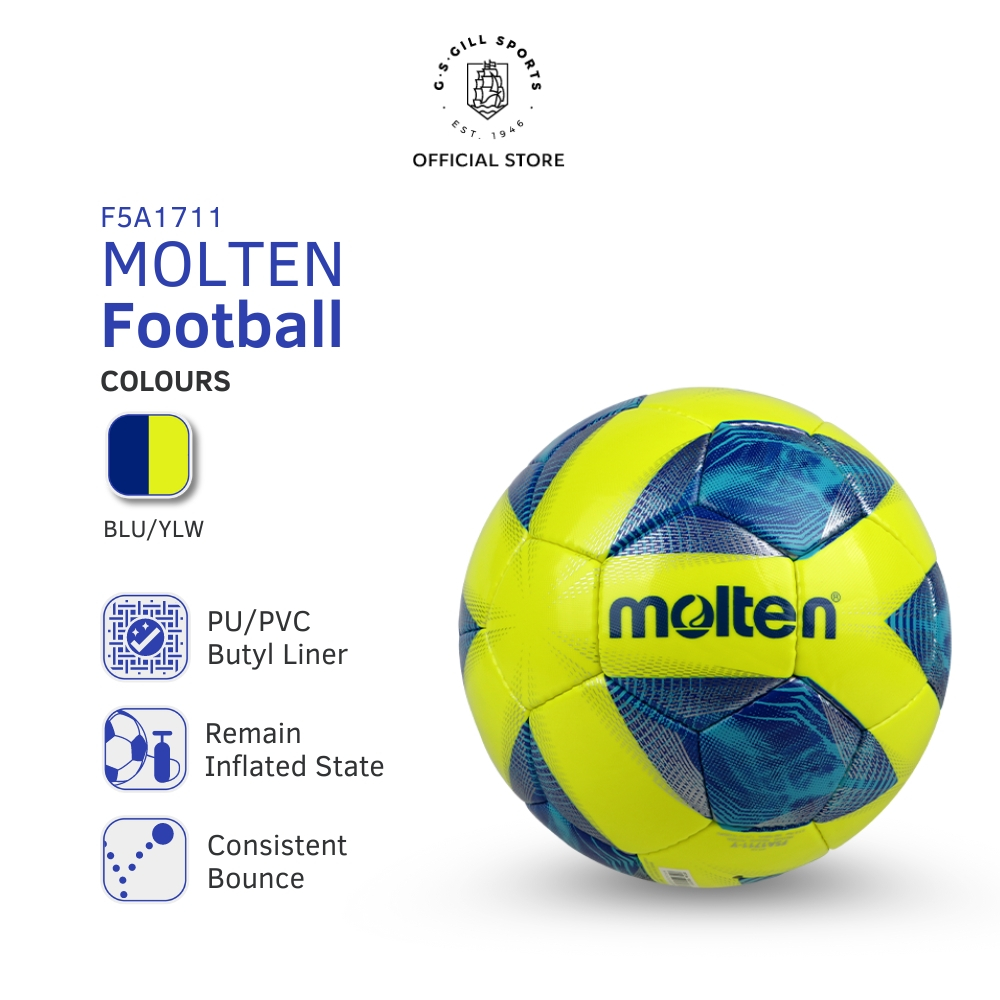 Molten F5A1711 Size 5 Football Training Soccer Ball Bouncing for ...