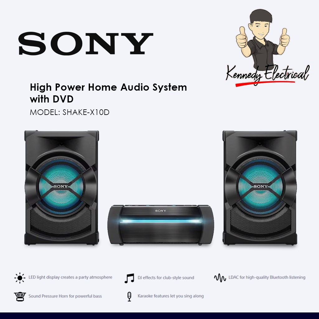 Sony High Power Home Audio System with DVD SHAKE-X10D | Shopee Malaysia