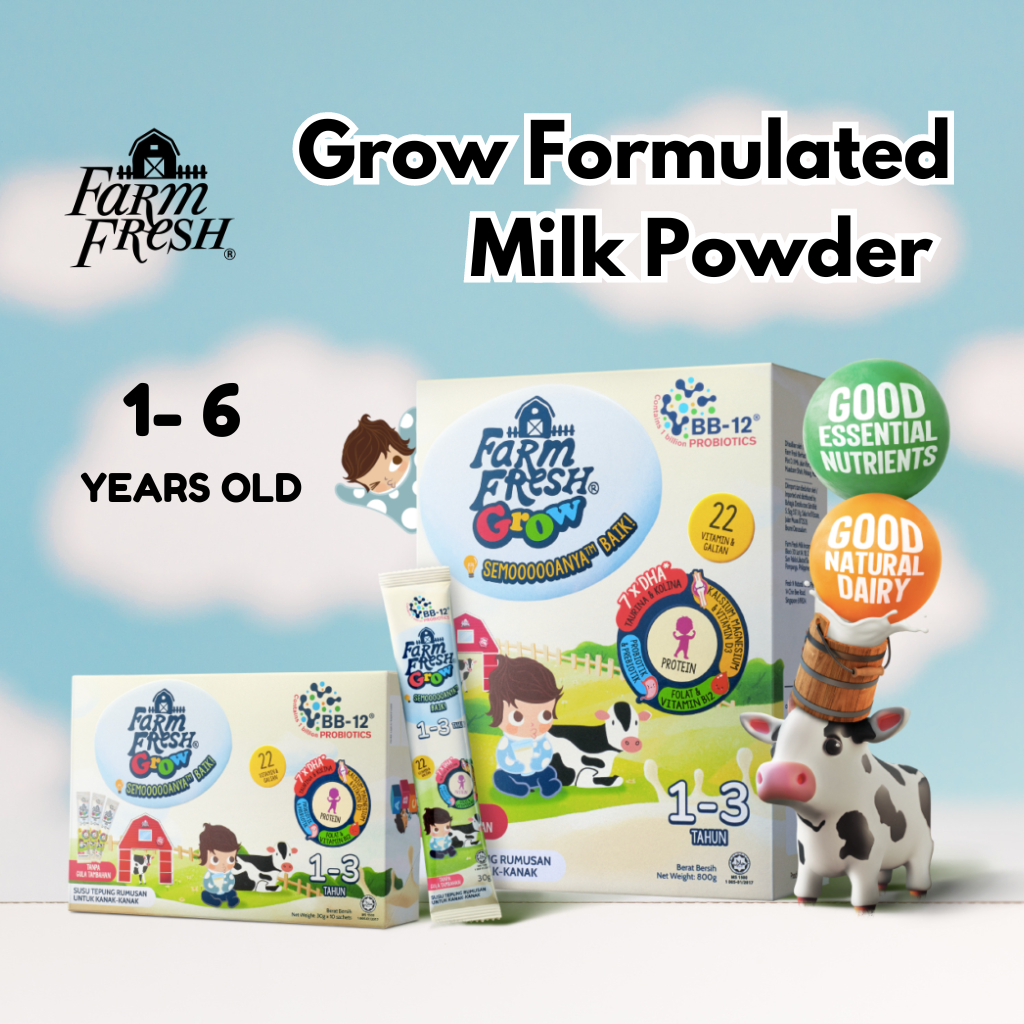 FARM FRESH Grow Formulated Milk Powder 1-6 years old | Shopee Malaysia