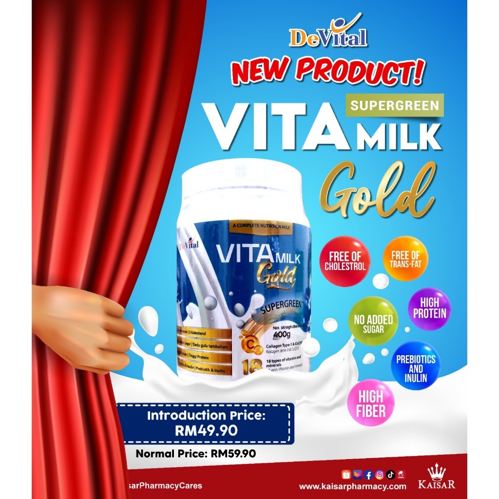 VITA MILK GOLD De Vital 400gm | Shopee Malaysia