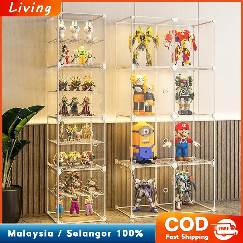 Display Cabinet Transparent Display Storage Rack Clothes Storage ...