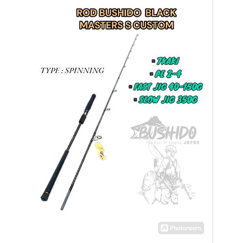 🔥 ROD BUSHIDO BLACK MASTER S CUSTOM 🔥( POSTAGE TIDAK TERMASUK SABAH ...