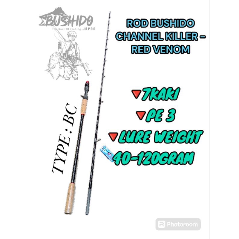 💥ROD BUSHIDO CHANNEL KILLER-RED VENOM💥 | Shopee Malaysia