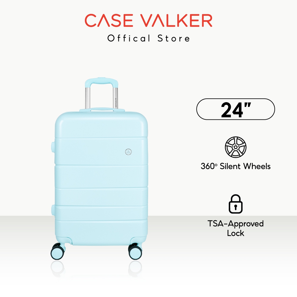 Case Valker Anna 24 inches PC+ABS Hard Case Luggage TSA Lock (24") Beg ...