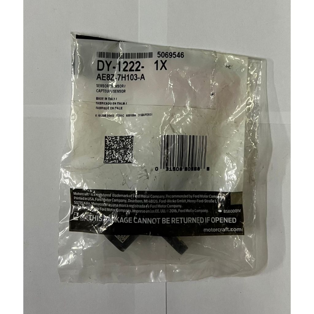 100% GENUINE FORD MOTORCRAFT SPEED SENSOR [LOWER] DY-1222 (AE8Z-7H103A ...