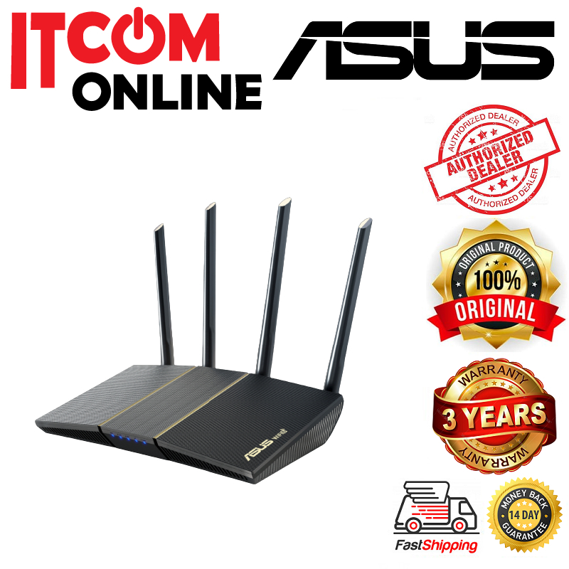 ASUS WIFI 6 DUALBAND AX3000 MU-MIMO GIGABIT ROUTER (RT-AX57) *AI MESH ...