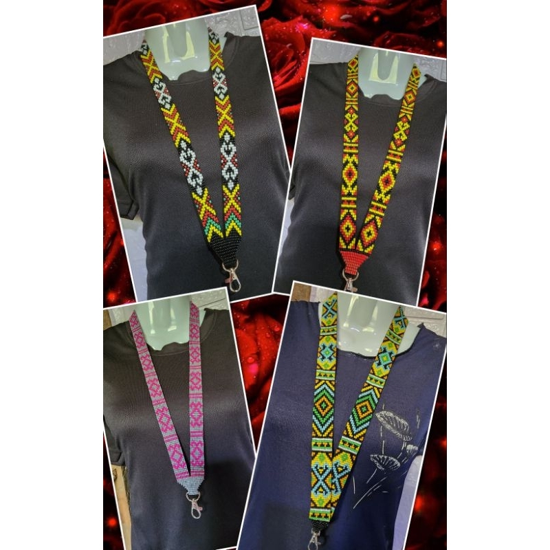 lanyard/penggantung tanda nama daripada manik | Shopee Malaysia