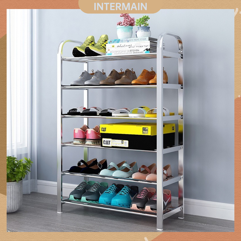 Shoe Rack Stainless Steel Rak Kasut Shoe Cabinet Rack Indoor Outdoor ...