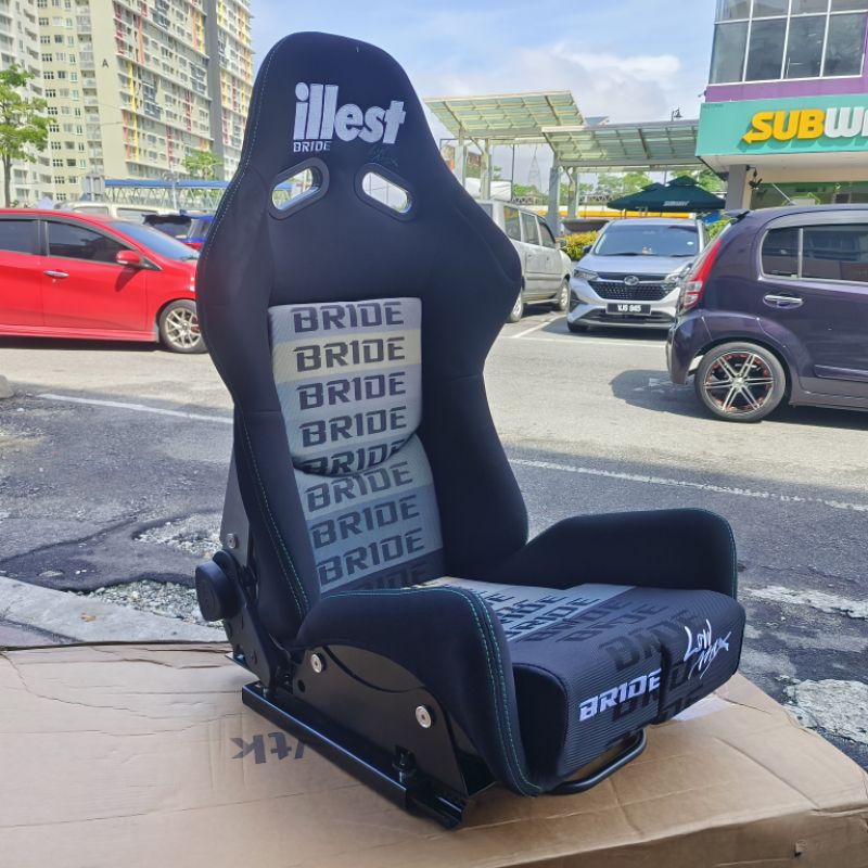 BRIDE iLLEST GIAS-Series Low-Max Black Colour Semi Bucket Sport Seat ...