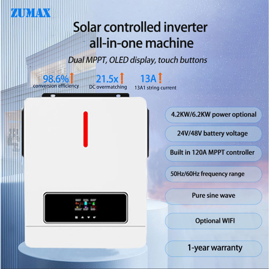 Mppt Solar controller inverter all-in-one machinesolar 48V24V12V to ...