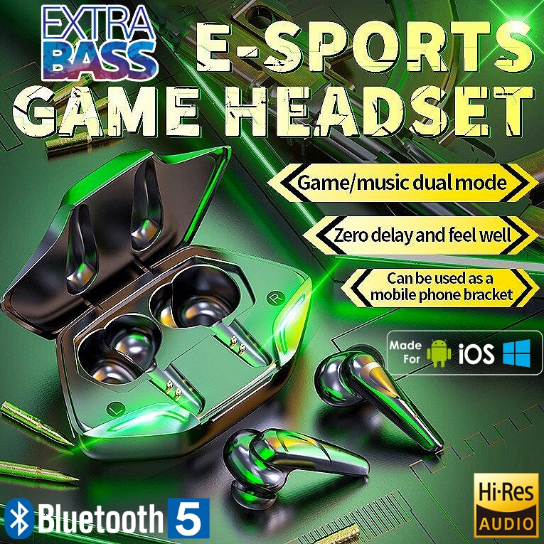Smart TWS Gaming Earphone G11 Wireless WiFi BASS Stereo 9D Earbuds with ...