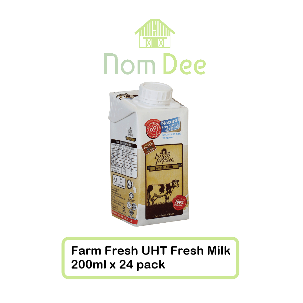 Farm Fresh UHT Fresh Milk (200ml x 24 Packs) | Shopee Malaysia