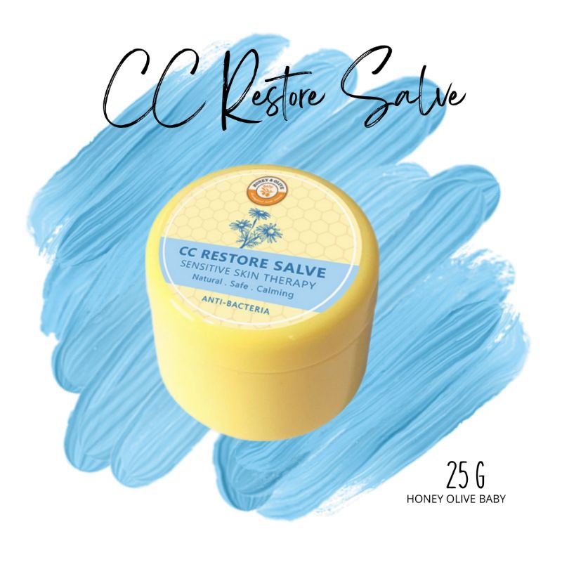 CC RESTORE SALVE ANTIBACTERIAL CREAM 25GM [ECZEMA, SENSITIVE SKIN] HONEY & OLIVE BABY | Shopee ...