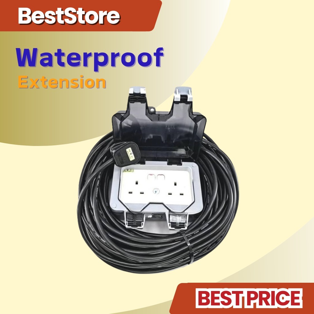 1GANG/2GANG HEAVY DUTY TRAILING EXTENSION SOCKET TRS cable 1MM/1.5MM ...