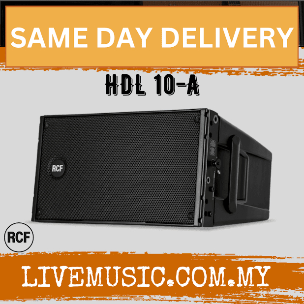 Rcf Hdl 10 A 1400 Watt Dual 8 Inch Active Line Array Module Speaker Hdl10a Hdl 10a