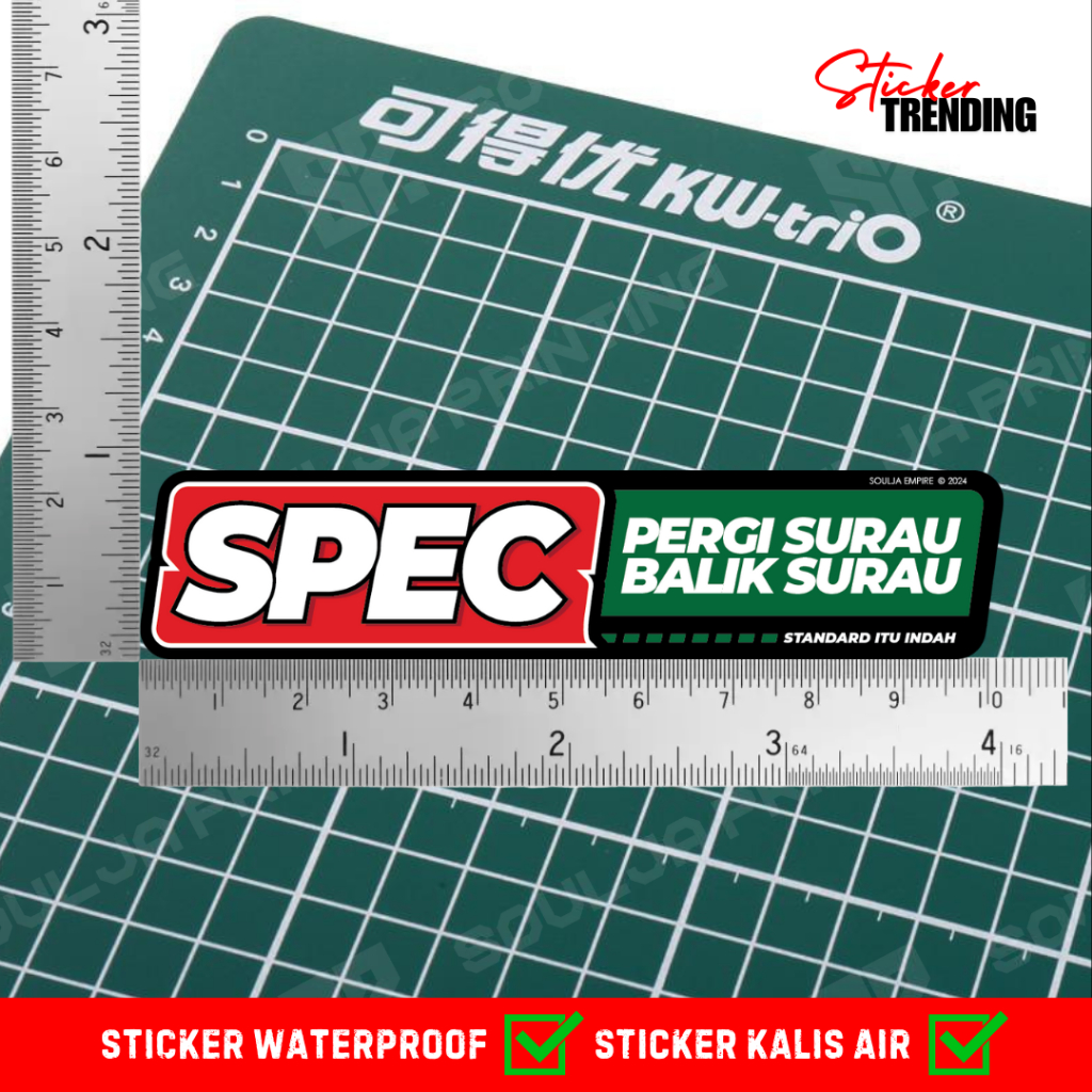 Sticker SPEC Pergi Surau Balik Surau | STD047 | Shopee Malaysia