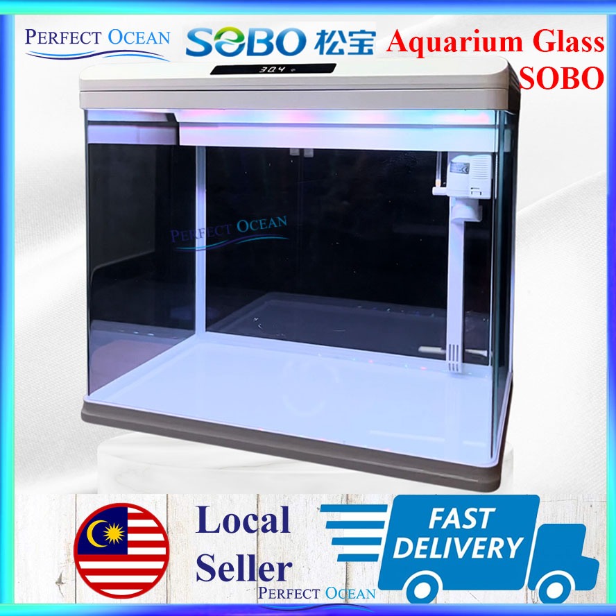 Sobo SD-Series Curve Corner Glass Aquarium SD-380F SD-480F Fish Tank Kaca Ikan 小鱼缸 🌊READY STOCK🌊 ...