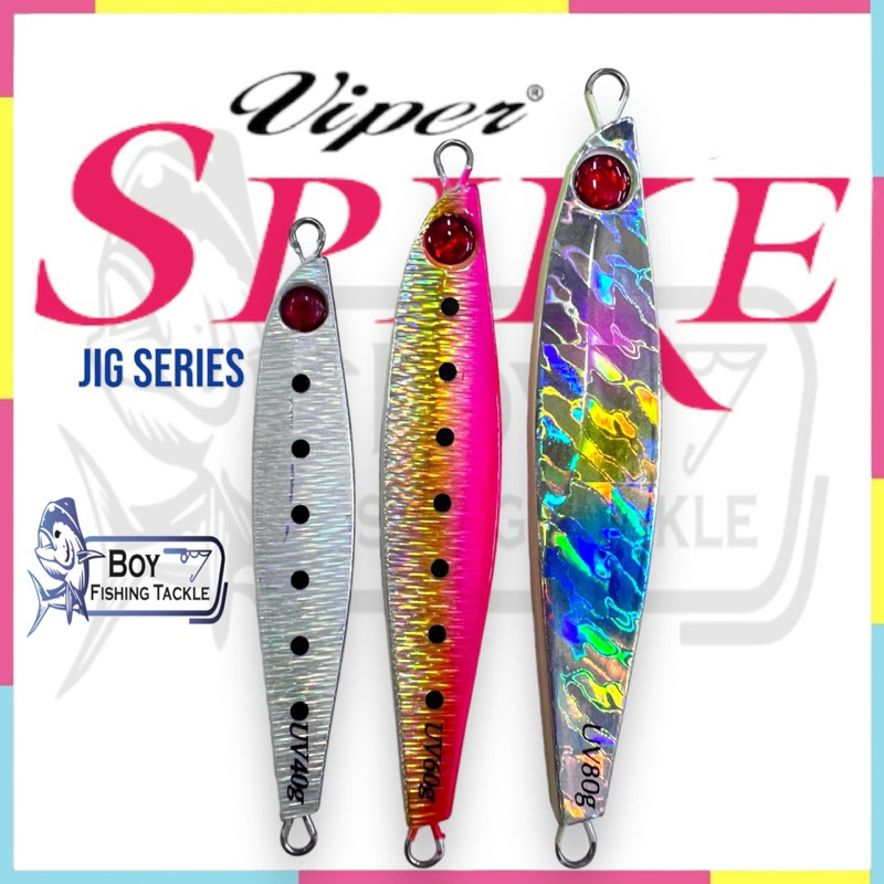 VIPER Spike UV Metal Jig 40g 60g 80g Tenggiri Jig Light Jig Fast Jig | Shopee Malaysia