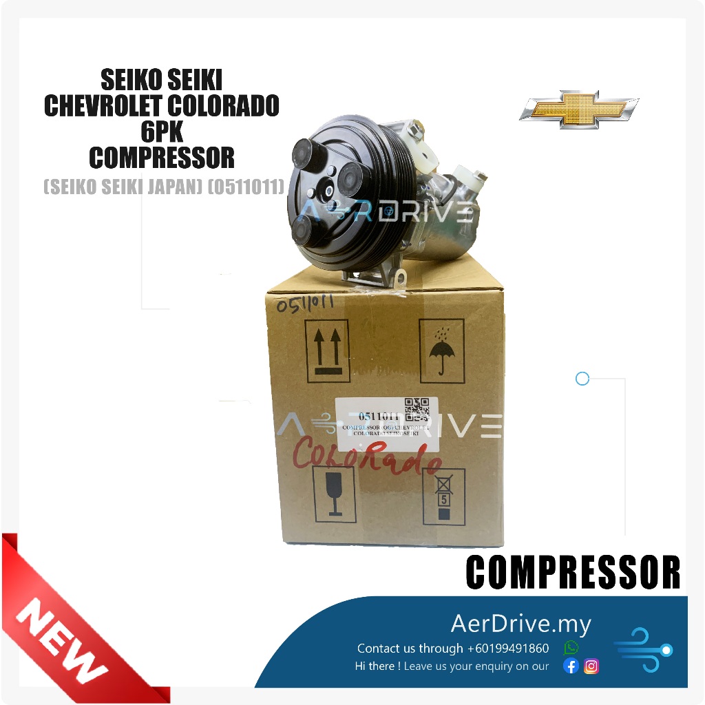 SEIKO SEIKI JAPAN CHEVROLET COLORADO 6PK COMPRESSOR ( 0511011 ...