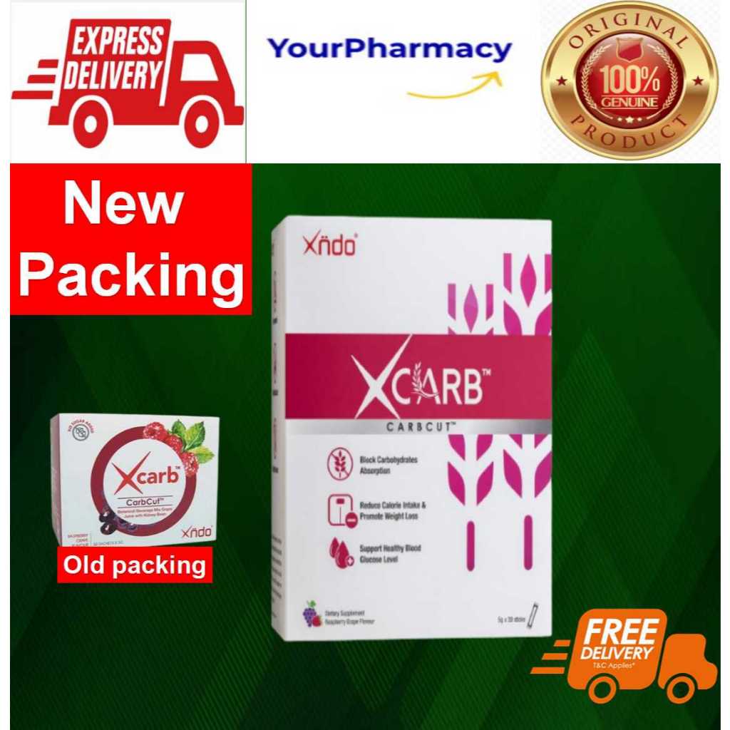 XNDO XCARB CARB BLOCKER RASPBERRY GRAPE FLAVOUR 5G X 30 SACHETS | Shopee Malaysia