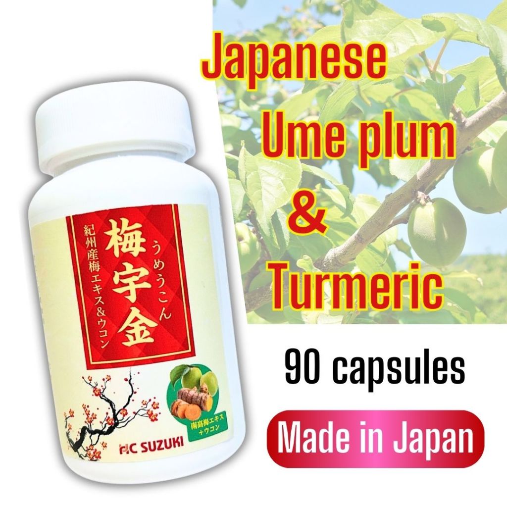 [HC SUZUKI] Japanese Ume plum & Turmeric supplement 90 pcs Umeukon made ...