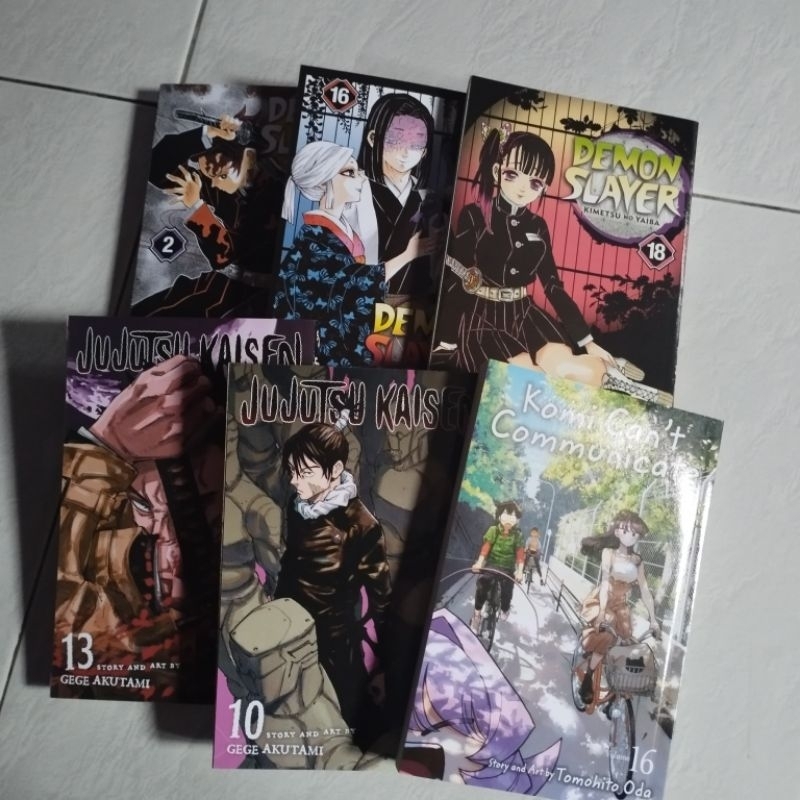 official mangas•jjk•kny•komi can't communicate | Shopee Malaysia