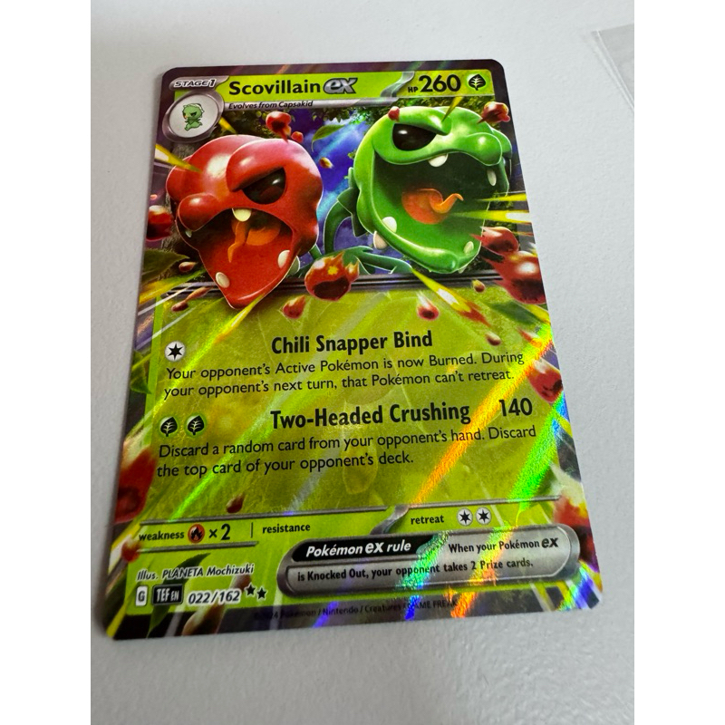 Grass type - Pokemon Card - Scovillain ex 022/162 | Shopee Malaysia