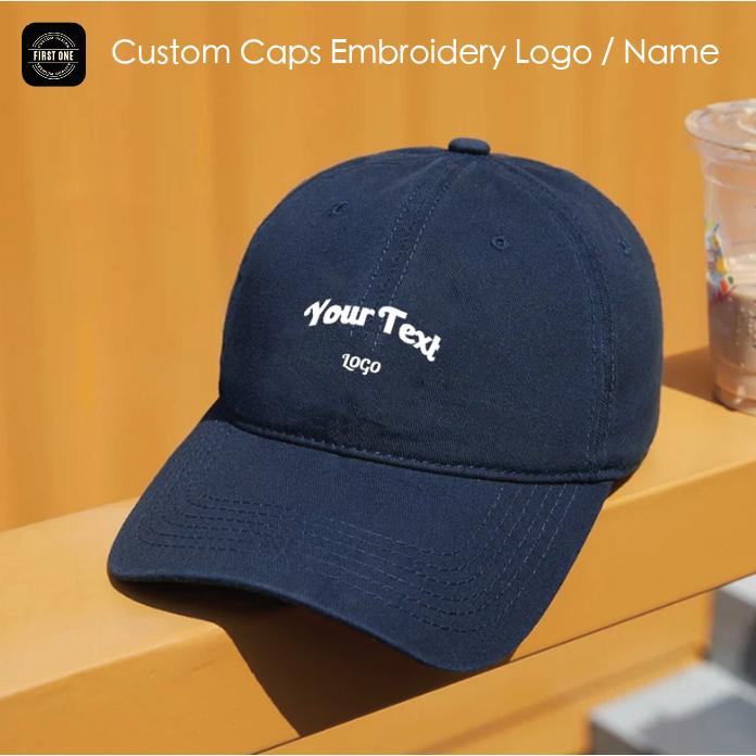 Cap embroidery Logo Topi Sulaman - Embroidery With Your Own Text or ...