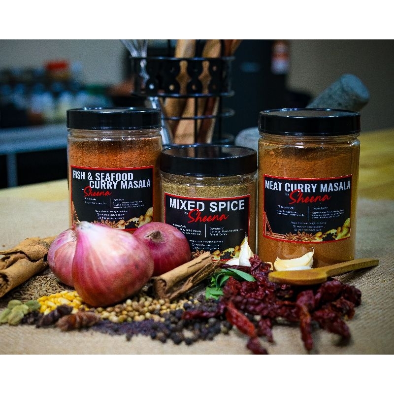 Sheena's Cooking Passion Combo Spices (Mixed Spice, Fish Curry & Meat ...