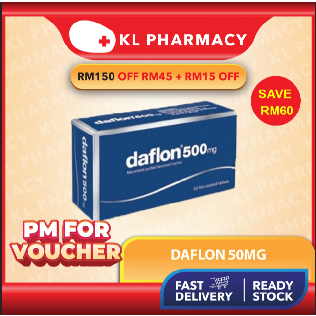Daflon Tablets 500mg - 30'S | Shopee Malaysia