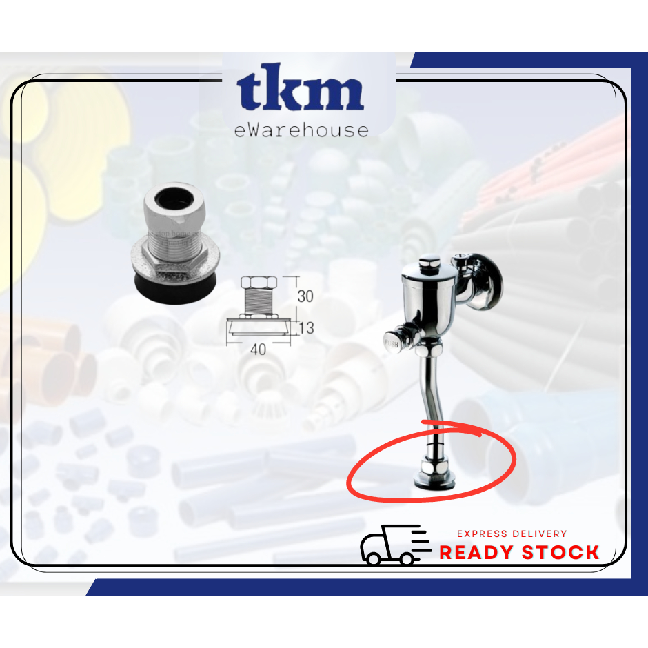 [TKM] CP Chrome Plated Metal Spud For URINAL Flush Valve | Shopee Malaysia