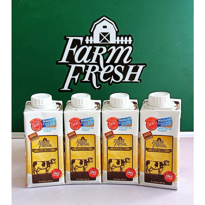 FRESH MILK UHT BY FARM FRESH 200ml x 6 | Shopee Malaysia