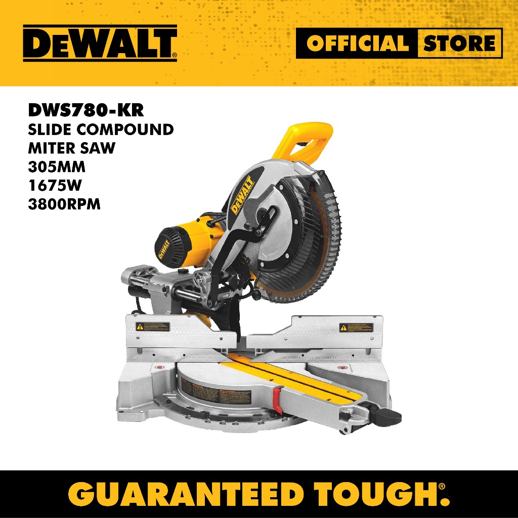 DEWALT DWS780-KR Slide Compound Miter Saw (305mm/1675W/3800rpm ...