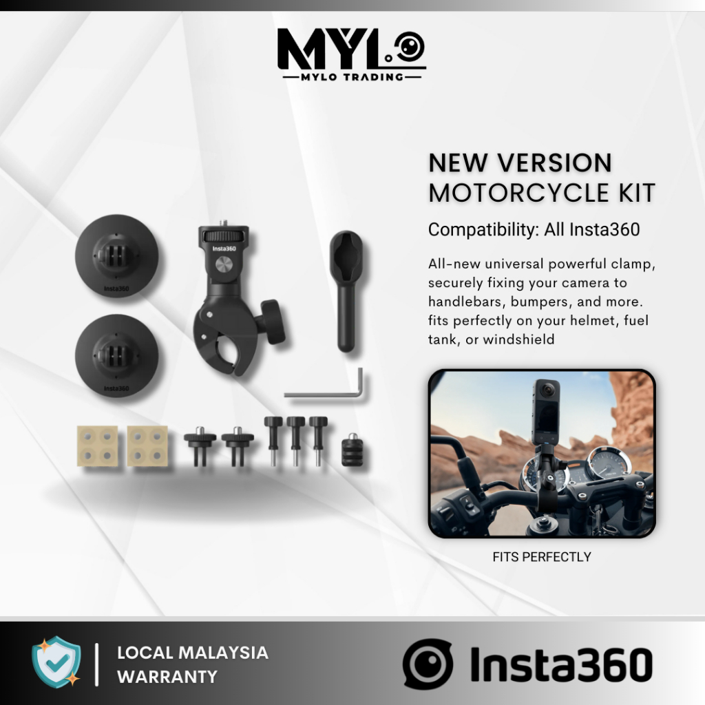 (NEW VERSION) - Insta360 Motorcycle Mount Bundle Kit V2 | Insta360 X4 ...