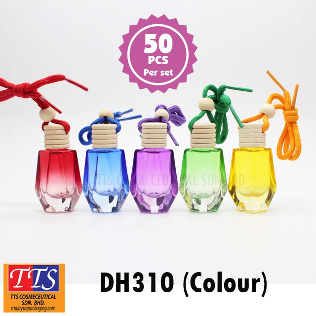 [50 Pcs] Diamond Shape Botol minyak wangi kereta Car Perfume Bottle 9ml ...