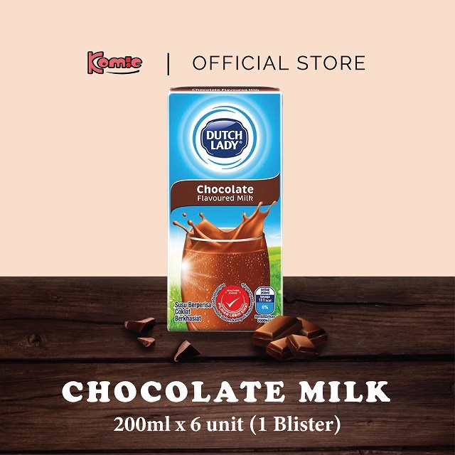 Dutch Lady 200ml UHT Dairy Healthy Milk Drinks - Chocolate Flavor Halal ...