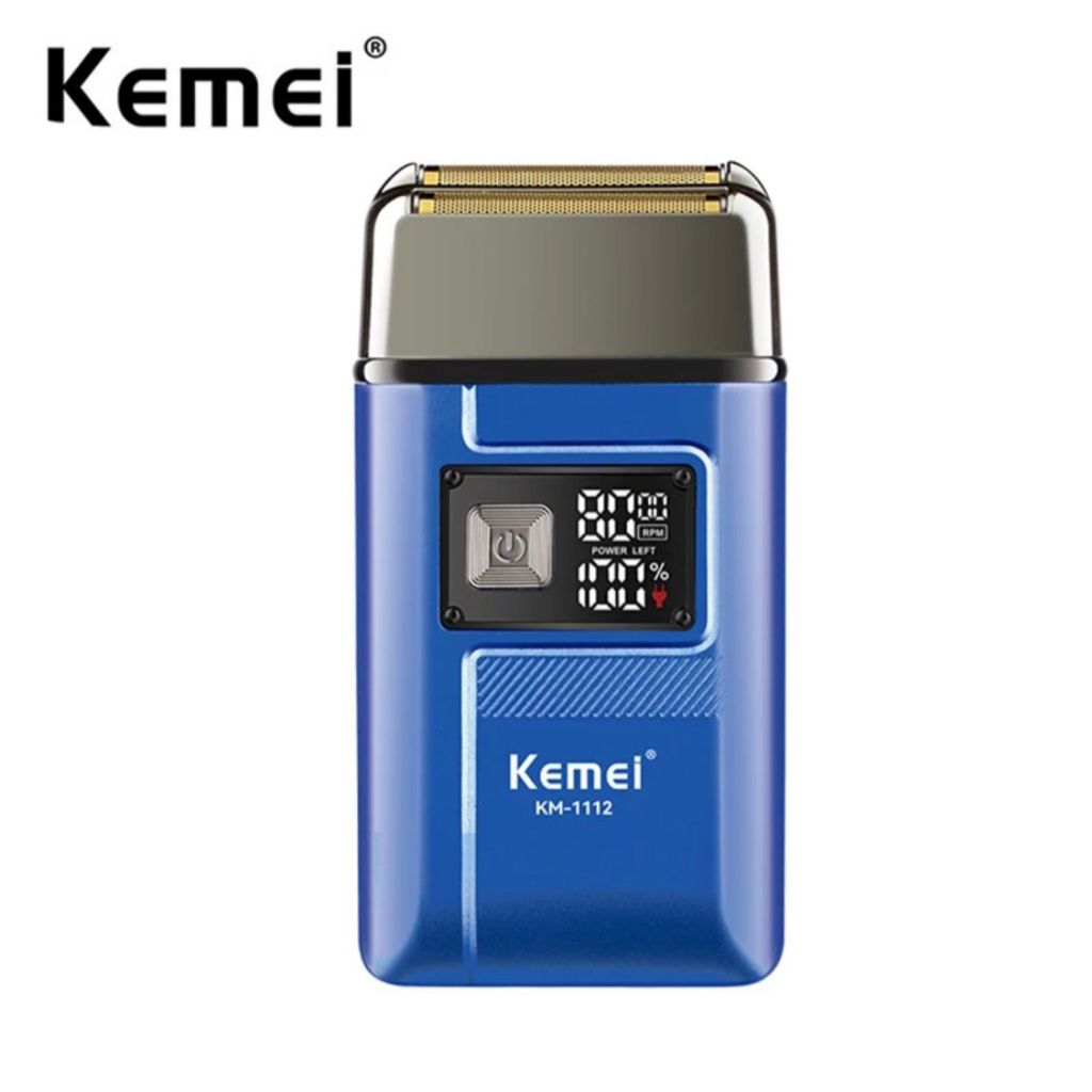 Kemei KM-1112 Rechargeable Hair Shaver For Men Beard Electric Razor Men ...