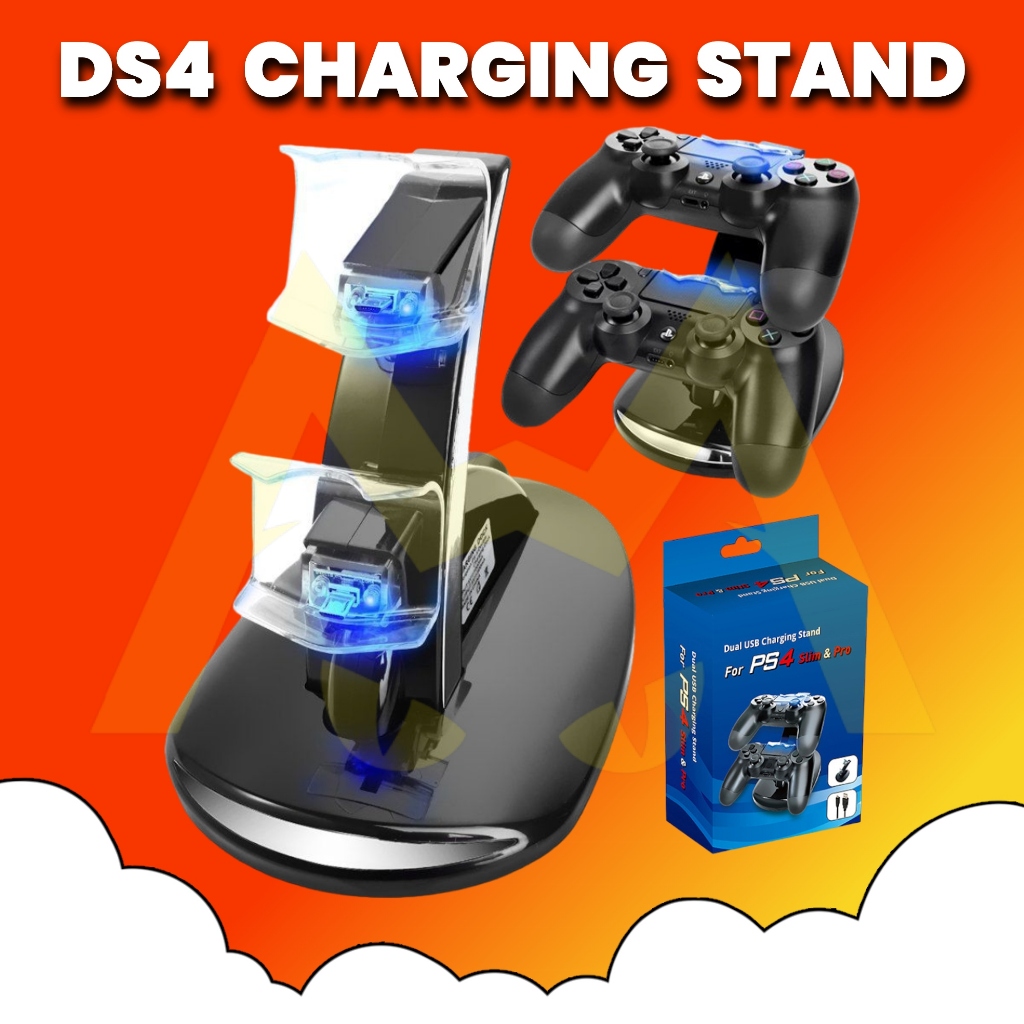 🔥READY STOCK🔥 DS4 Controller Charging Station With LED Indicator Dual ...