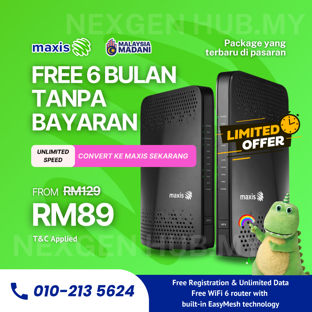 Maxis Fibre - Semua Telco Convert Maxis Fibre Promo | Port Full ...