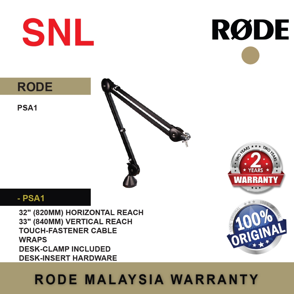 Rode PSA1 Studio Boom Arm for Broadcast Microphones | Shopee Malaysia