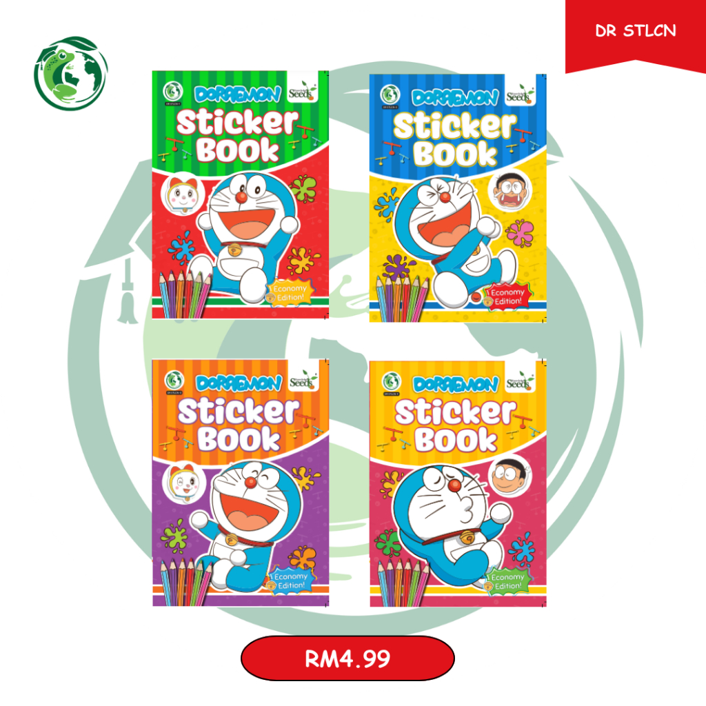 TOAD BOOK : DORAEMON STICKER BOOK ECONOMY EDITION (DR STLCN-1) | Shopee ...