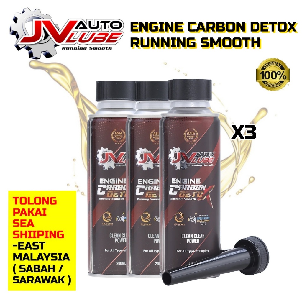 3 Bottle JV Auto Lube - Engine Carbon Detox Running Smooth Original | Shopee Malaysia