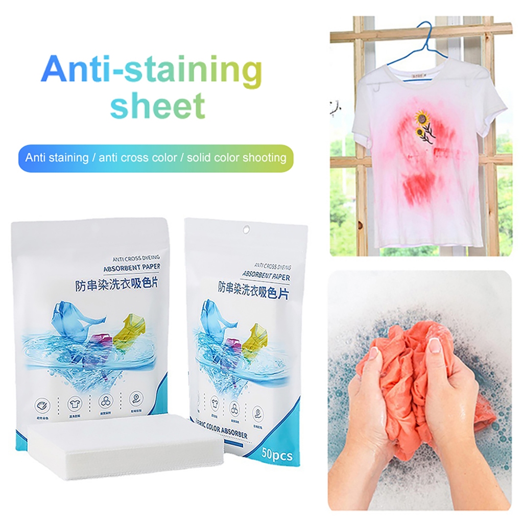MS 3 Packs Anti-staining Dye Sheet Color Absorption Sheet Laundry Color ...