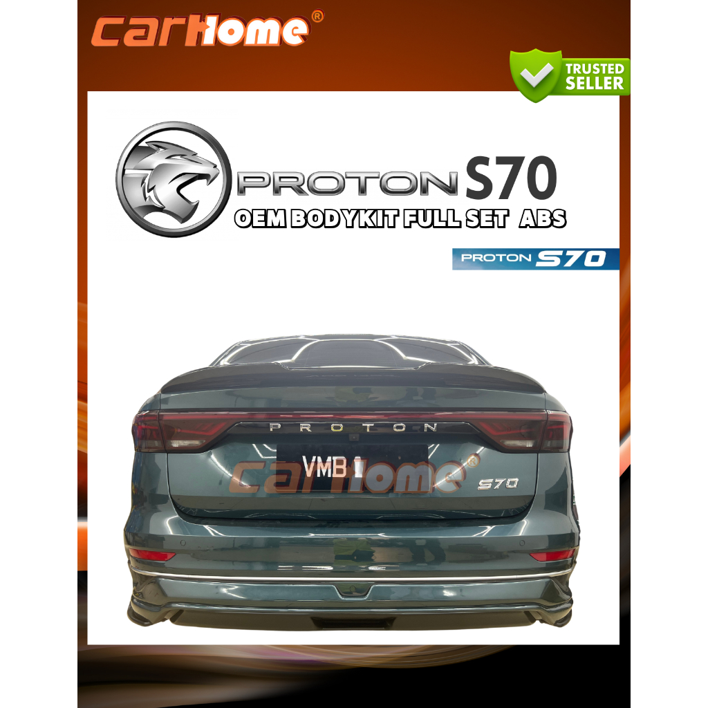 🔥SIAP PASANG🔥Proton S70 (2023-2024) OEM Bodykit Front Side Skirt Rear Spoiler S70 Oem Skirting ...