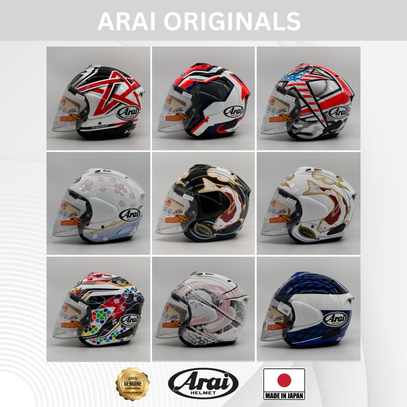 ARAI Vz-Ram Design Original Helmet Made In Japan | Shopee Malaysia